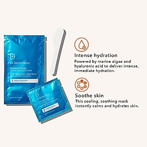 Dr Dennis Gross Hyaluronic Marine Modeling Mask: for Dehydrated Skin, Dull Complexion & Fine Lines and Wrinkles, 4 Treatments