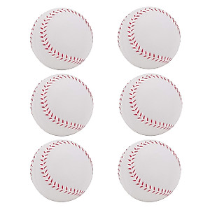 TaktZeit Foam Basebll Practice Softball Soft Baseball for Beginnners or Experts for Baseball Training 6Pcs