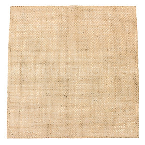 CleverDelights 12 Inch Burlap Squares - 4 Pack - Premium Jute Burlap Fabric - Finished Edges - 12" x 12"