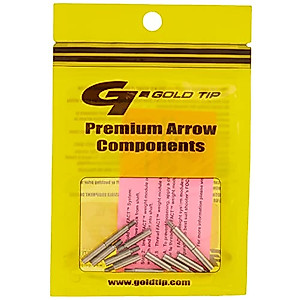 Gold Tip Fact Weight Module Screws for Pierce 20 Grain (12 Pack), Silver, Small