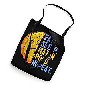 Eat Sleep Water Polo Repeat Swimming Sport Novelty Humor Tote Bag