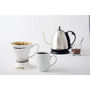 Bonavita 1.0L Electric Kettle Featuring Gooseneck Spout, BV3825B