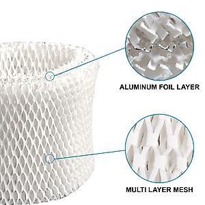 AEERT 4 Pack Replacement Humidifier Filter for Vicks WF2 Humidifier Filter, Compatible with Vicks 3000 Series, ReliOn WA-8D & Robitussin DH835 ​Series