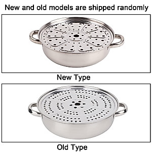 28CM stainless steel single-layer soup pot, hot pot, steamer, soup pot, new heightened steel and glass composite cover, open flame, induction cooker, infrared, electric stove heating