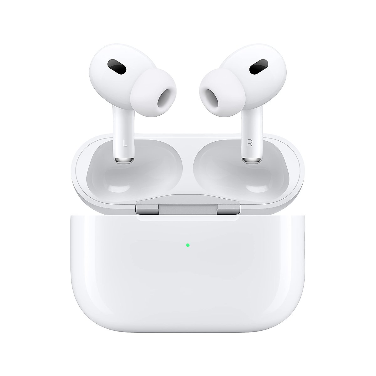 Apple AirPods Pro (2nd Generation) Wireless Ear Buds with USB-C Charging, Up to 2X More Active Noise Cancelling Bluetooth Headphones, Transparency Mode, Adaptive Audio, Personalized Spatial Audio