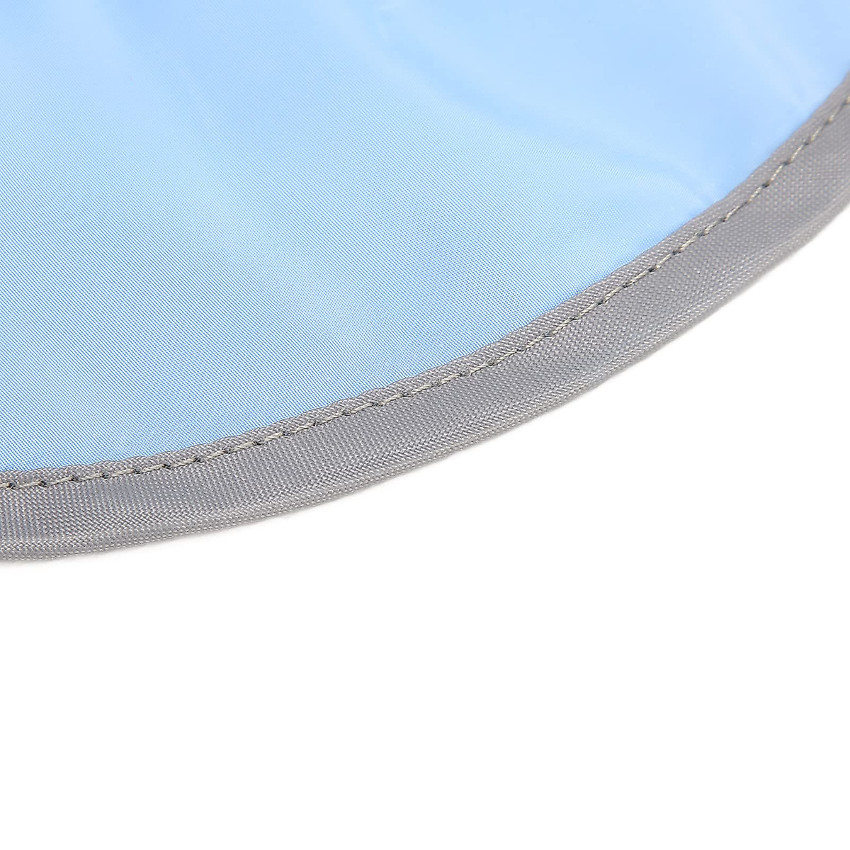 Cat Round Collar, Adjusted Drawstring Prevent Licking After Surgery Cat Recovery Collar for Home Cat Kitten Dog Puppy Small Pet Wound Healing(L 35cm / 13.8in-Light Blue)