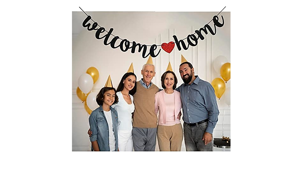 Welcome Home Banner & Welcome Back Party Decorations