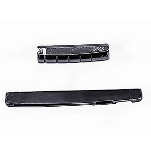 Jiayouy 2Pcs Guitar Nut and Saddle Replacement Music Instrument Parts for 6-String Acoustic Guitar (Black)