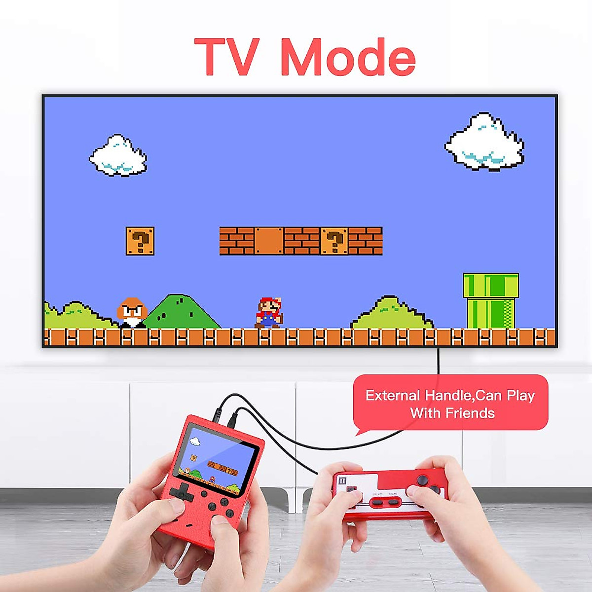 JINGDU Handheld Game Console,Mini Game Console with 400 Classic Handheld Games