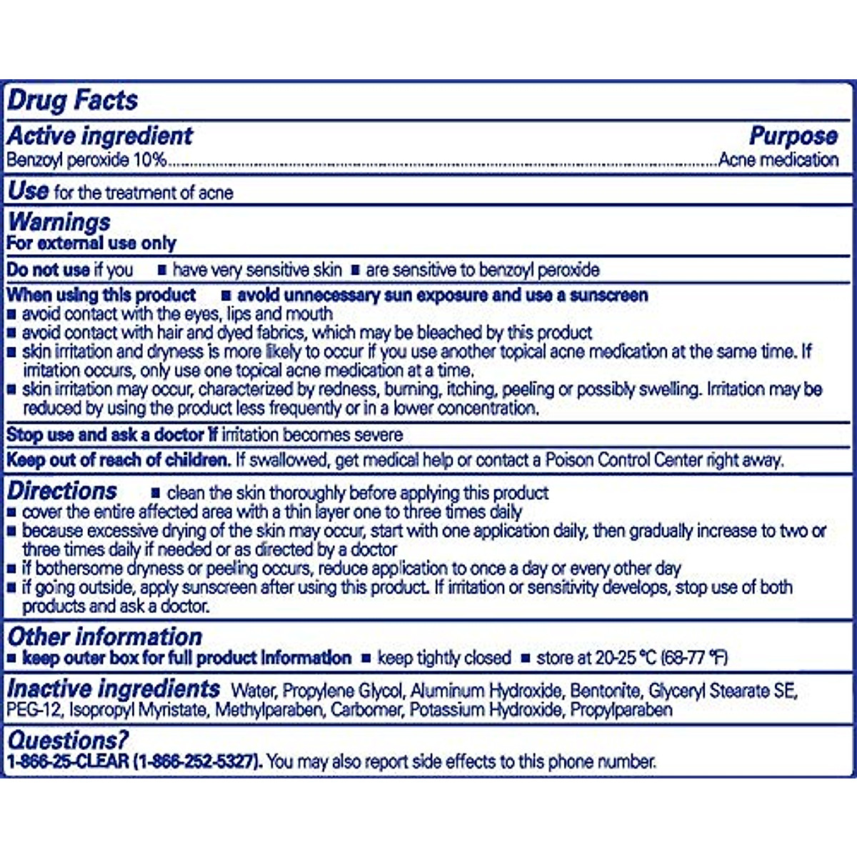 Clearasil Stubborn Acne Control 5 in 1 Spot Treatment Cream, Maximum Strength, Benzoyl Peroxide Acne Medication, Fights Blocked Pores, Pimple Size, Excess Oil, Acne Marks & Blackheads, 1 oz.