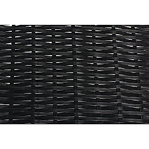 HUBERT® Black Produce Basket - 15 1/2"L x 16"D x 1 1/2" to 5"H
