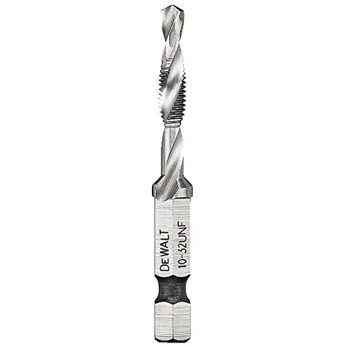 DEWALT DWADTQTR1032 Impact Ready 10-32 UNF Drill Tap, 1/4" Capacity