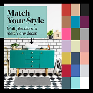 Genteele Memory Foam Bath Mat Non Slip Absorbent Super Cozy Velvet Bathroom Rug Carpet (20 inches X 32 inches, Grey)