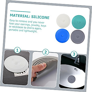 SOESFOUFU 4pcs Bathtub Plug Drain Stopper Plugs Stoppers Bathtub Sink Covers Drain Cover Bathroom Tub Sink Filter Tube Strainer Washroom Sink Stopper Tub Stopper Bathtub Cover