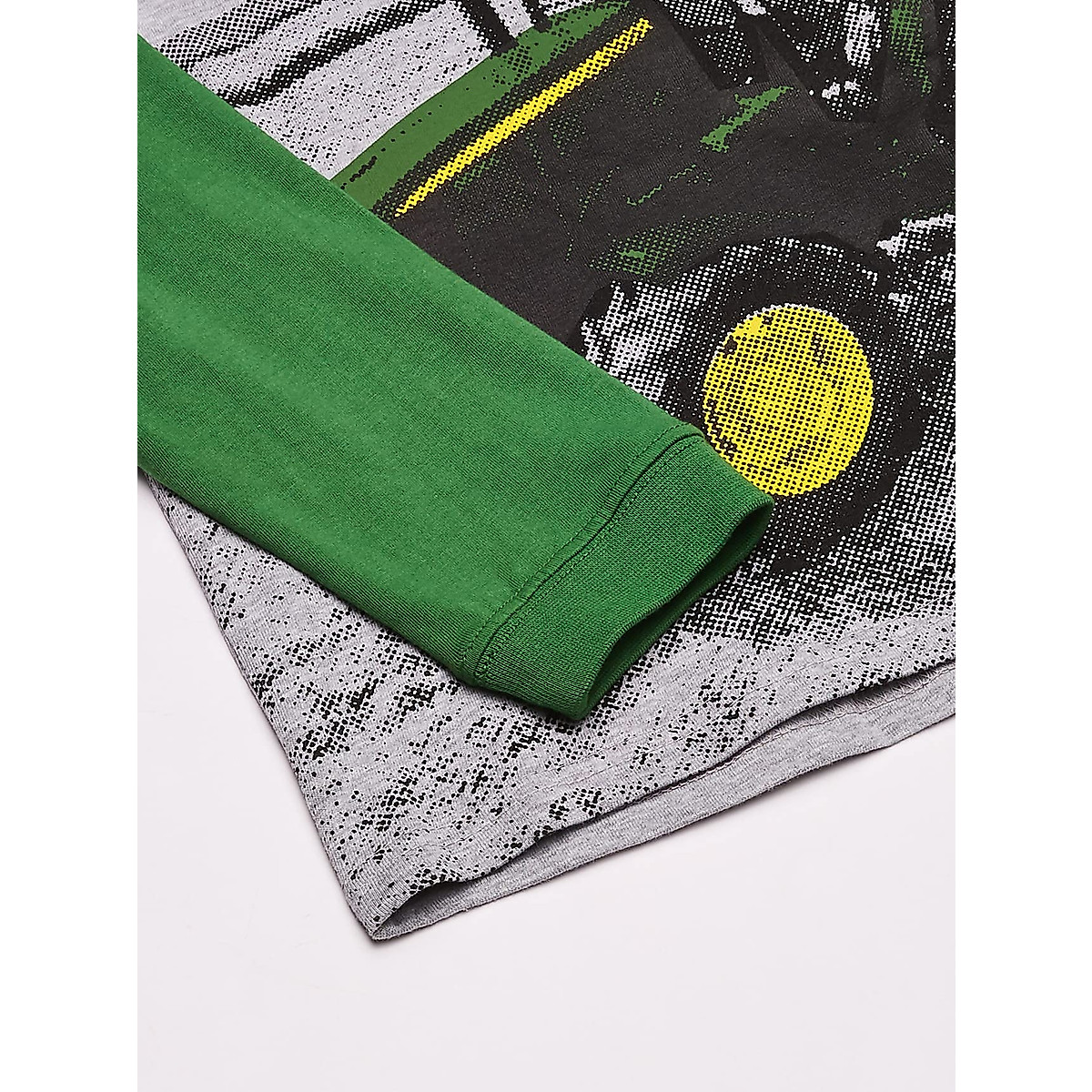 John Deere boys Long Sleeve Raglan Tee T Shirt, Green, 6-7 Years US