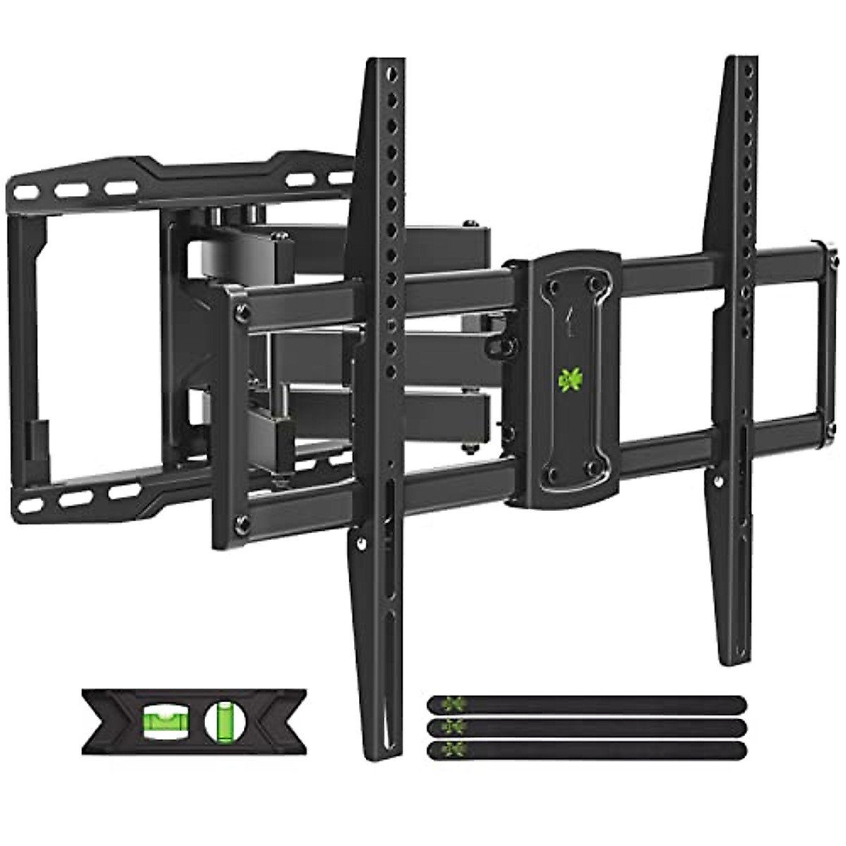 USX MOUNT Full Motion TV Wall Mount for Most 37-75 inch TV, Swivel and Tilt TV Mount with Dual Articulating Arms, Wall Mount TV Bracket Up to 132lbs, VESA 600x400mm, 16" Wood Studs, XML019
