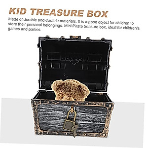 Zerodeko 1pc Box Pirate Box Plastic Playes Kids Treasure Chest Wooden Treasure Chest Box Girl Treasure Chest Metal Treasure Chest Jewelry Treasure Box Pirate Storage Chest Storage Chest Toy