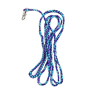 Hamster Leash Small Pet Harness No Harm Nylon Braided Collar Flying Squirrel Other Small Pets for Squirrel Hamster(Blue+Purple)
