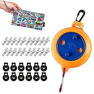 PLAY-KING Retractable Clothesline Portable for Hanging Camping Travel Outdoor