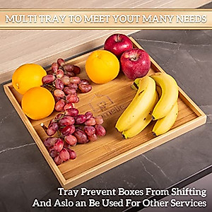 Homelie | Premium Bamboo Ziplock Bag Organizer & Extra Tray - 4 Sizes Bamboo Baggie Storage Organizer for Best Home Kitchen Organization, Drawer and Pantry Sandwich Plastic Bags Containers Organizers