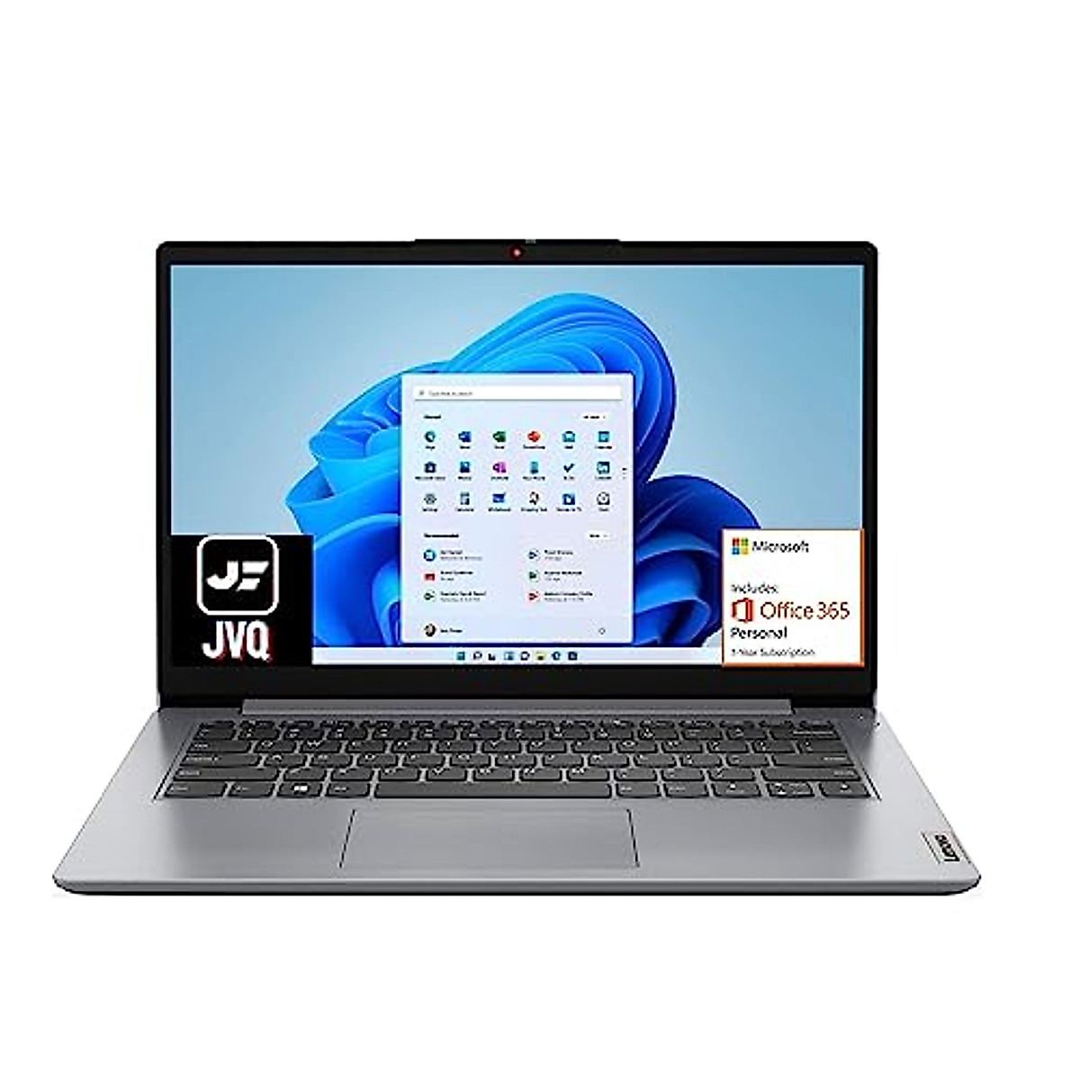 lenovo Newest IdeaPad Laptop, 14.0" HD Display,Intel Pentium N5030, 4GB DDR4 RAM, 256GB Space (128G emmc+128G Card), 1-Year Office 365, Webcam, HDMI, WiFi 6, Bluetooth, Windows 11, Cloud Grey, JVQ MP