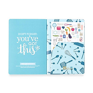 Erin Condren Designer Petite Planner - Meal Planner (New Cover) Track of All of Your Nutrition, Grocery Spending and Health Goals with this Meal Planner and Food Journal