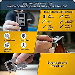 DELLONA Super Socket Stainless Steel Multitool Key 3-pcs, Dad Birthday Gifts For Men, Universal Socket Tool to Unscrew Any Bolt, Ruler, Bike Spoke Key Cool Gifts For Dad/ Fathers Who Wants Nothing