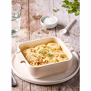 Peugeot Appolia Individual Petite Square Oven Baking Dish, 5" x 5", Ecru