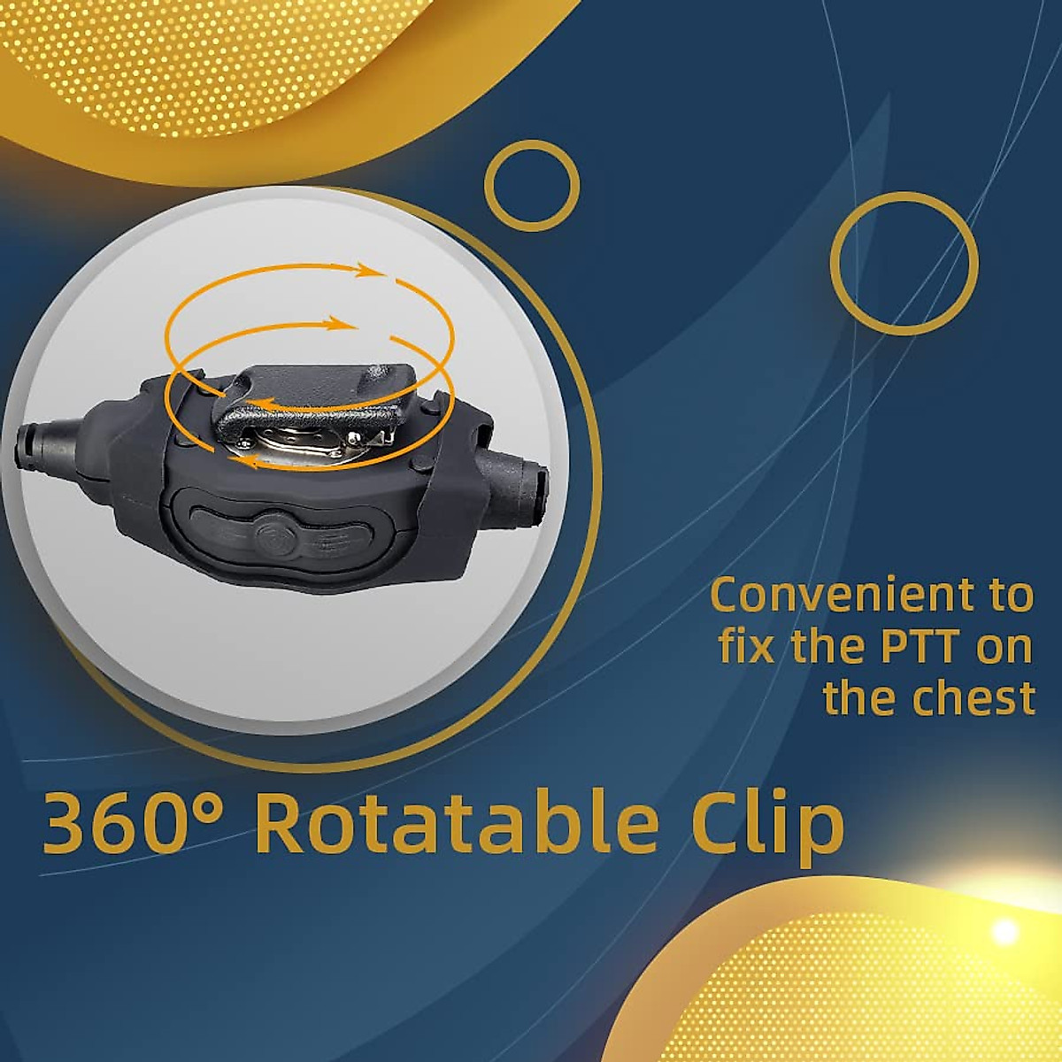 Retevis Adjustable Overhead Walkie Talkie Headset,Boom Mic, for Referee,for RT22 RT68 RT21 H-777 RT86 RT19 RB26 RB45,Compatible with BAOFENG UV-5R Kenwood Two-Way Radio,2 Way Radio Headset(1 Pack)