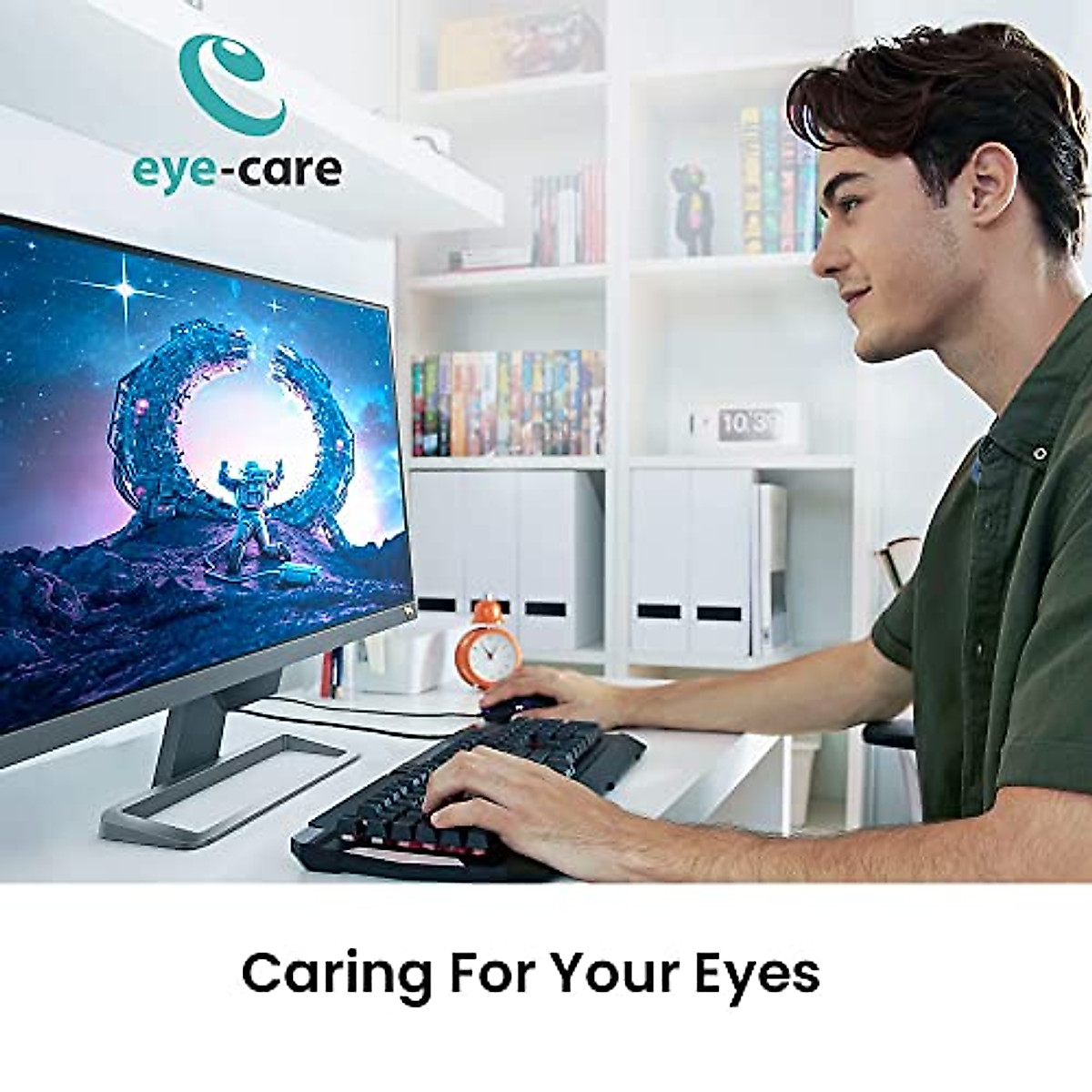 BenQ EW3270U Premium Monitor 32" 4K UHD | HDRi | DCI-P3 | Eye-Care Tech | Adaptive Brightness | Tilt Screen | Built-In Speakers | Eye Reminder | DisplayPort | HDMI | USB-C,Black