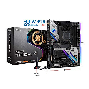 ASRock X570 Taichi AM4 AMD Premium X570 SATA 6Gb/s ATX AMD Motherboard