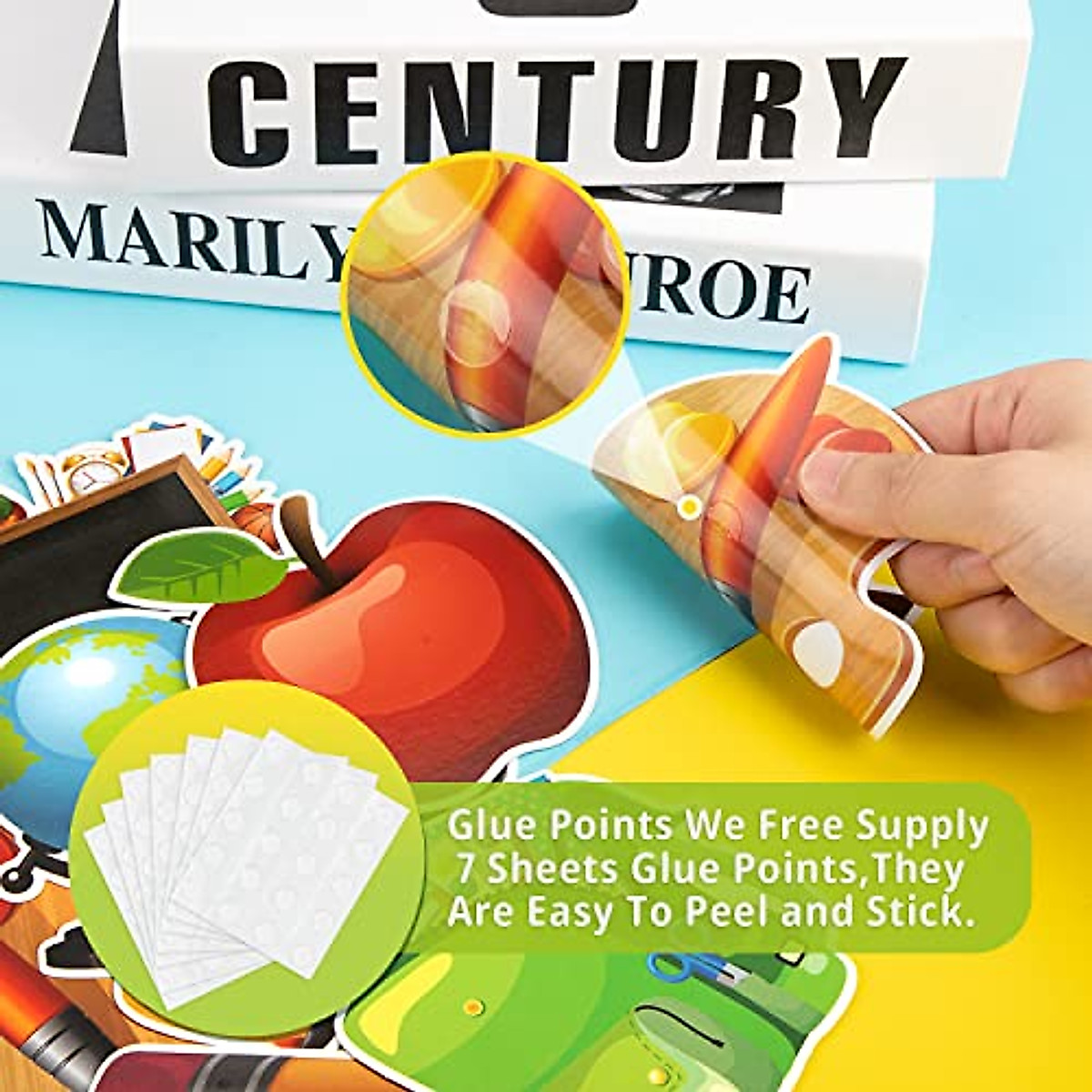 Lovhome 54-Piece Back to School Cutouts for Classrooms