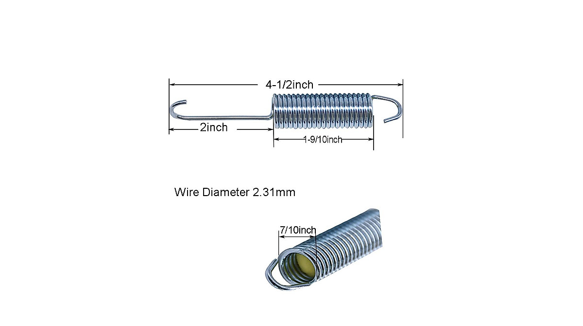 Lingtoolator Sofa Chair Bed Replacement Springs - 2 Pack