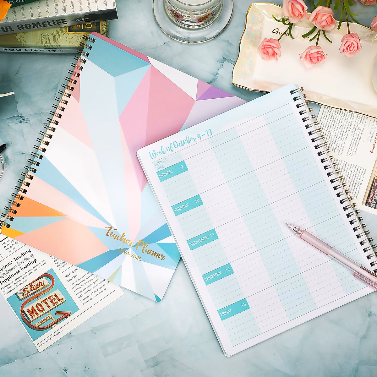 2024-2025 Teacher Planner - Teacher Lesson Planner 2024-2025, July 2024 - June 2025, 8" x 10", Weekly & Monthly Lesson Plan Book for Teachers