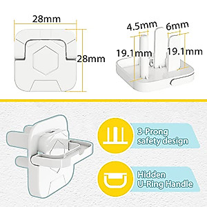 Baby Proofing Outlet Covers (60 Pack) Electric Outlet Pulg Covers for Baby Safety Socket Cover Protector Cap to Prevent Your Child from Power Shock Hazard