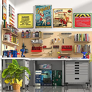 Heavy Duty Shelf Brackets 6 inch (1/5") Thick, 6 Pack Floating Hidden Shelf Brackets, Rustic Industrial Shelf Brackets with Modern Iron Finish