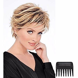 Bundle - 3 Items: Flirty Flip Wig by Hairdo, Christy's Wigs Q & A Booklet & Wide Tooth Comb - Color: SS1488
