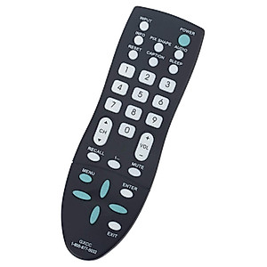GXCC Replace IR Remote Control fit for Sanyo LCD CRT TV HDTV DP19648 DP19649 DP26640 DP26648 DP26649 DP32640 DP32642 DP39842 DP39843 HT27547 DP39E23 DP39E23T DP39E63 DP-39E63 DP42142 sub for GXFA