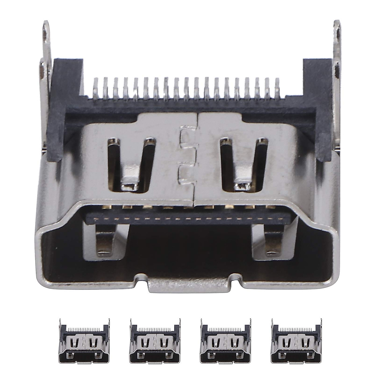 5 Pcs Game Console Socket,Game Console Socket Port Interface Connector Replacement,for PS4 Slim/PRO,Mini Port Socket, in Use