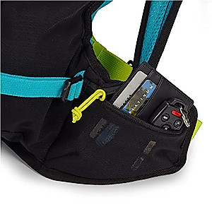 High Sierra Hydrahike 2.0 Hydration Backpack with 2L Reservoir, for Hiking, Biking, Camping, Traveling, Black, 8L