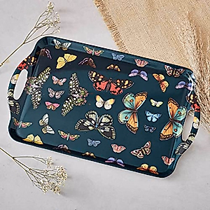 Royal Worcester Pimpernel Botanic Garden Harmony Large Handled Tray