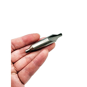 LApher Center Drill Bits Combined Drill Countersink Lathe Mill Tool Set of 11 Pcs(1/8" 3/16" 1/4" 5/16" 3/8";5  3  2.5  2  1.5  1mm)