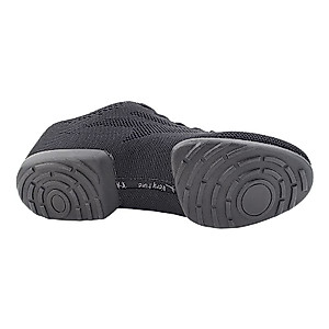 Men's Women's Dance Sneaker Practice Sheos - Very Fine Dance Shoes - VFSN020 Black Split-Sole (us_Footwear_Size_System, Adult, Women, Numeric, Medium, Numeric_12)