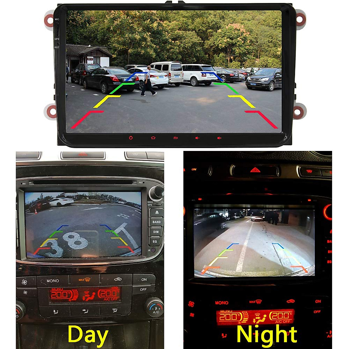 aSATAH Fisheye Lens Car Rear View Camera for Toyota 4Runner/Hilux Surf 2002~2010/Toyota Fortuner SW4 /Toyota Innova & Waterproof and Shockproof Reversing Backup Camera (Fisheye Lens)