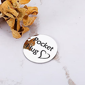 Pocket Hug Token Inspirational Gifts for Women Men Teen Boys Girls Gift Ideas Long Distance Gifts Birthday Graduation Valentines Day Gifts for Him Her Stocking Stuffers for Teens Double Sided