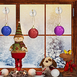 AccEncyc Suction Cup with Hole 1.2'' Glass Suction Pads Clear PVC Sucker Pads Small Suction Holder for Bathroom Wall Door Glass Window Car Shade (50pcs)