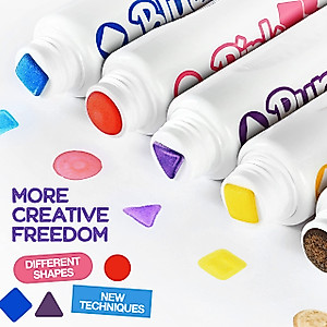 Shape Dot Markers | Different Shape Daubers | 8-pack Washable Dot Markers for Toddlers | Kids Dot Art | Toddler Arts and Crafts | Paint Dotters for Kids, | Bingo Markers | Dot Markers | Dot Art
