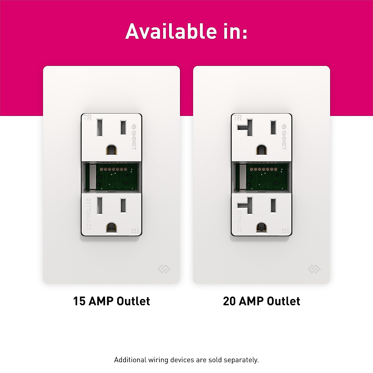 Swidget Customizable Outlet - Add a Wi-Fi or Z-Wave Insert to make it a smart outlet, smart plug, Wi-Fi Plug, Z-Wave Plug. Compatible with Alexa, Google Assistant, IFTTT. 15Amp, Tamper Resistant, ETL