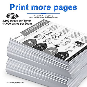 [1Drum+1Toner,2 Pack] Compatible High Yeild DR730 DR-730 Drum Unit & TN760 TN-760 Toner Cartridge Replacement for Brother HL-L2395DW MFC-L2750DW HL-L2390DW HL-L2370DW MFC-L2710DW DCP-L2550DW Printer