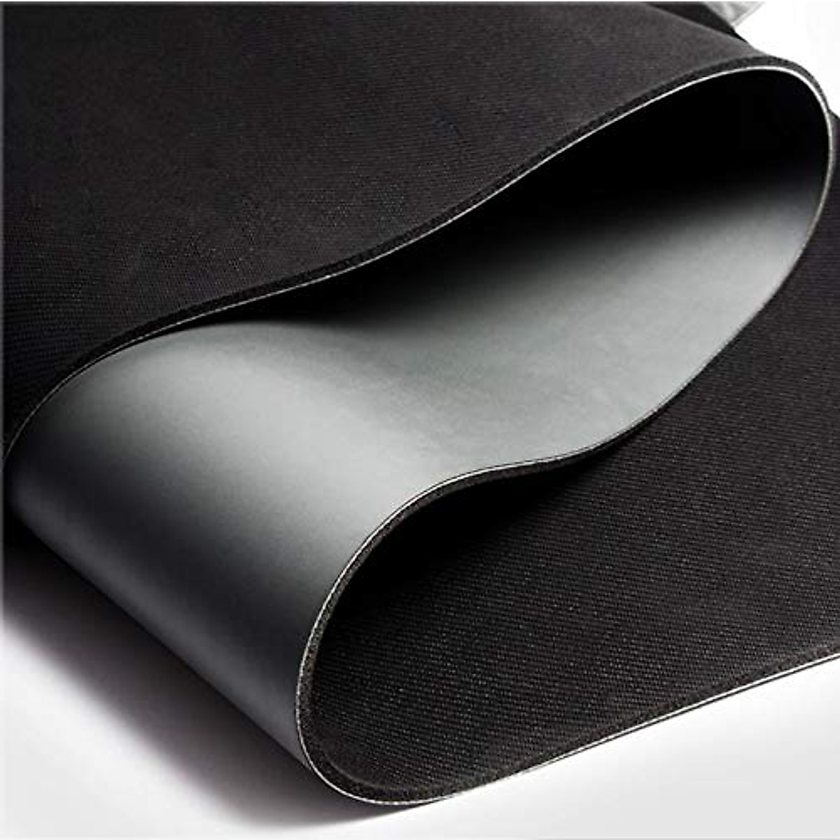 Ithonest PU Natural Rubber Yoga Mat with Alignment Lines,Pilates Exercise Non-slip Mats,Fitness Sports Slimming Training Eco Friendly mats & home 74"X26"(Included Carrying Strap and Mesh Bag) (Black)